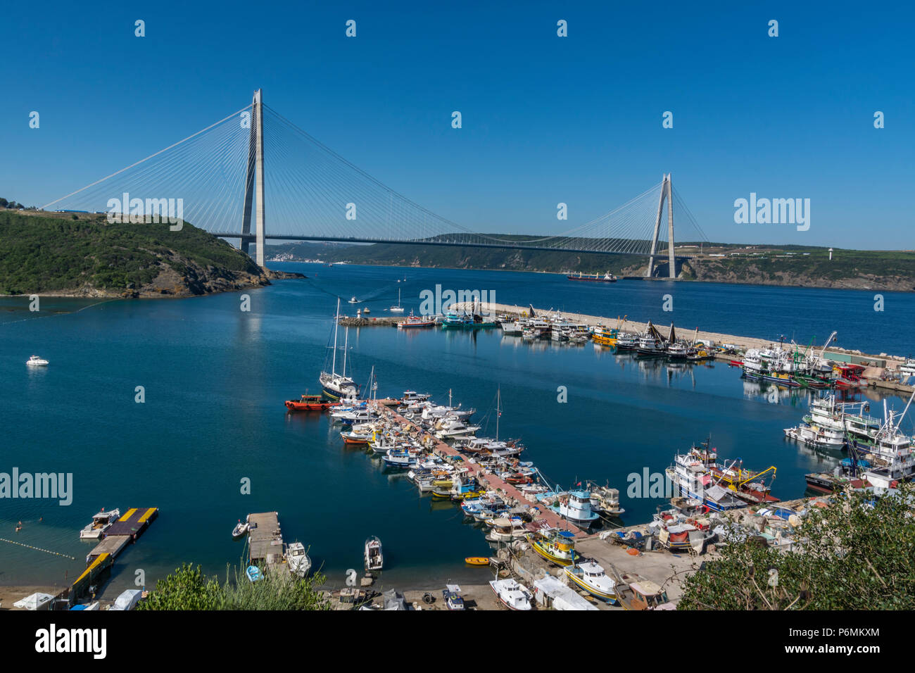 The Yavuz Sultan Selim Bridge(3rd Bosphorus Bridge) in Istanbul,Turkey ...