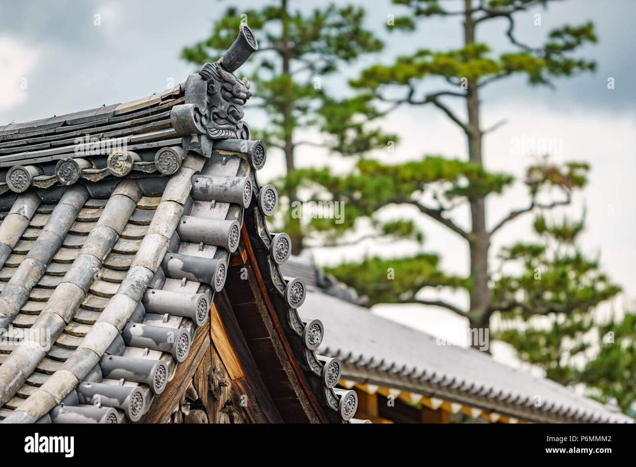 Japanese high slope roof Stock Photo - Alamy