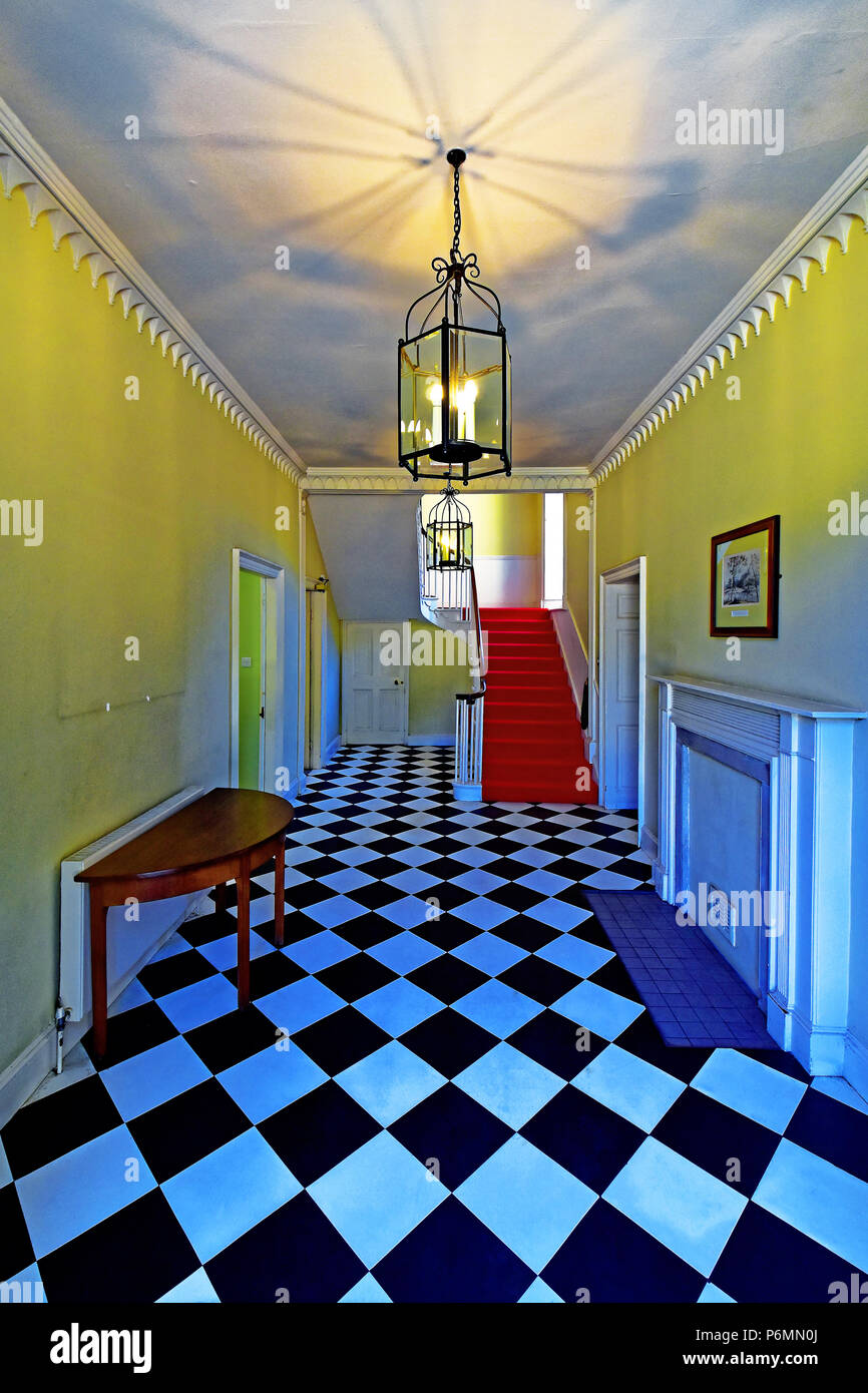 Prudhoe Castle entrance foyer hall Northumberland Stock Photo - Alamy