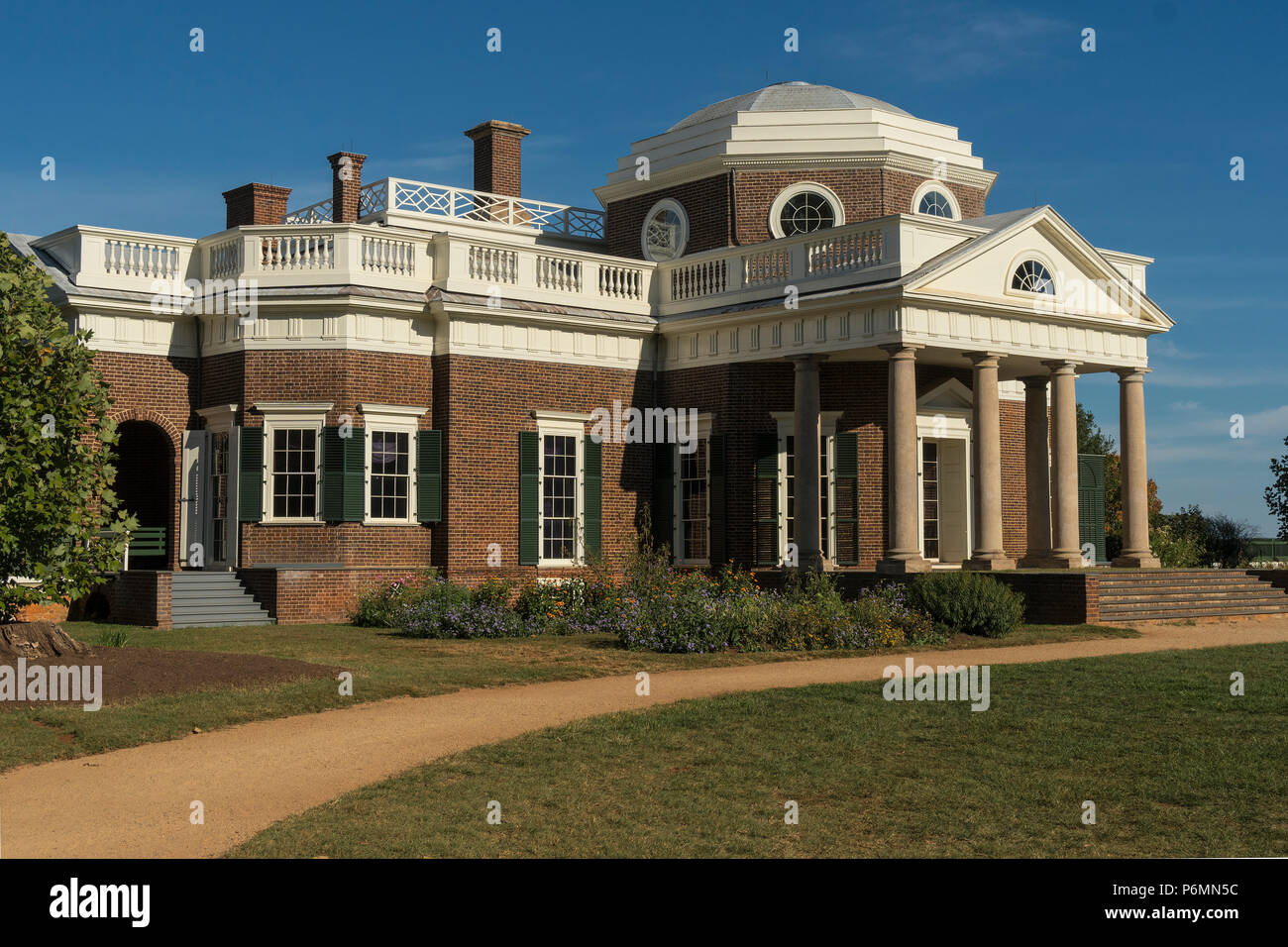 Thomas Jefferson home Monticello Stock Photo - Alamy