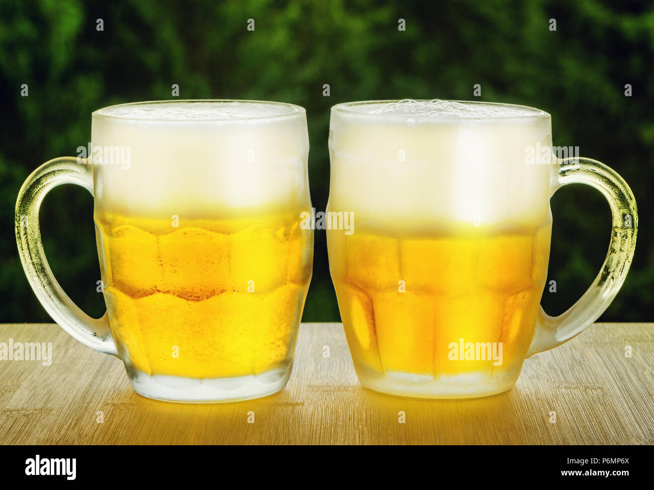 Wooden beer cup hi-res stock photography and images - Alamy