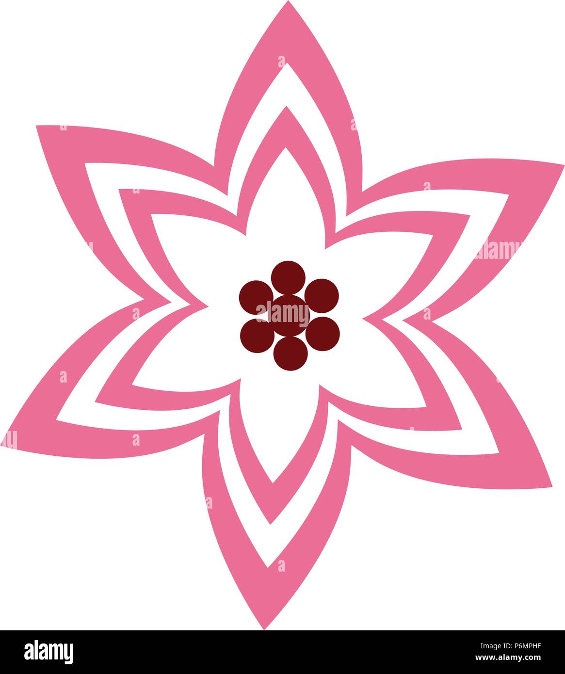 Isolated flower icon Stock Vector Image & Art - Alamy