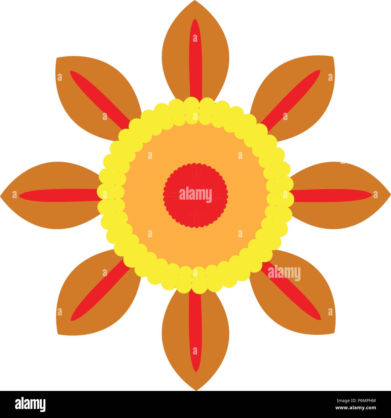 Isolated flower icon Stock Vector Image & Art - Alamy