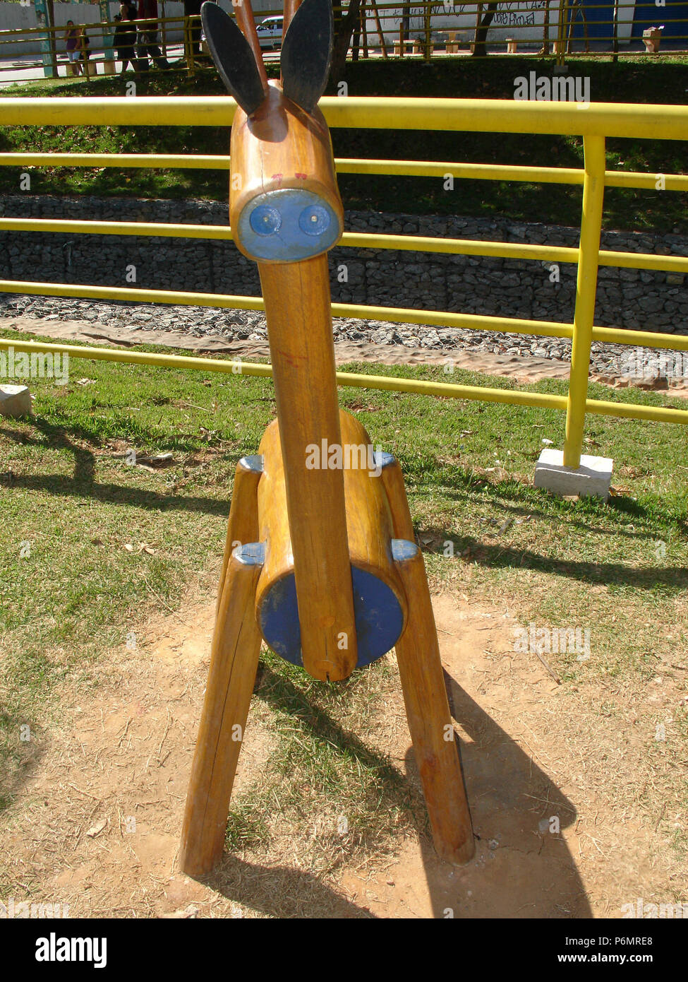 Little giraffe or horse stick, playground, square, capital, São Paulo ...