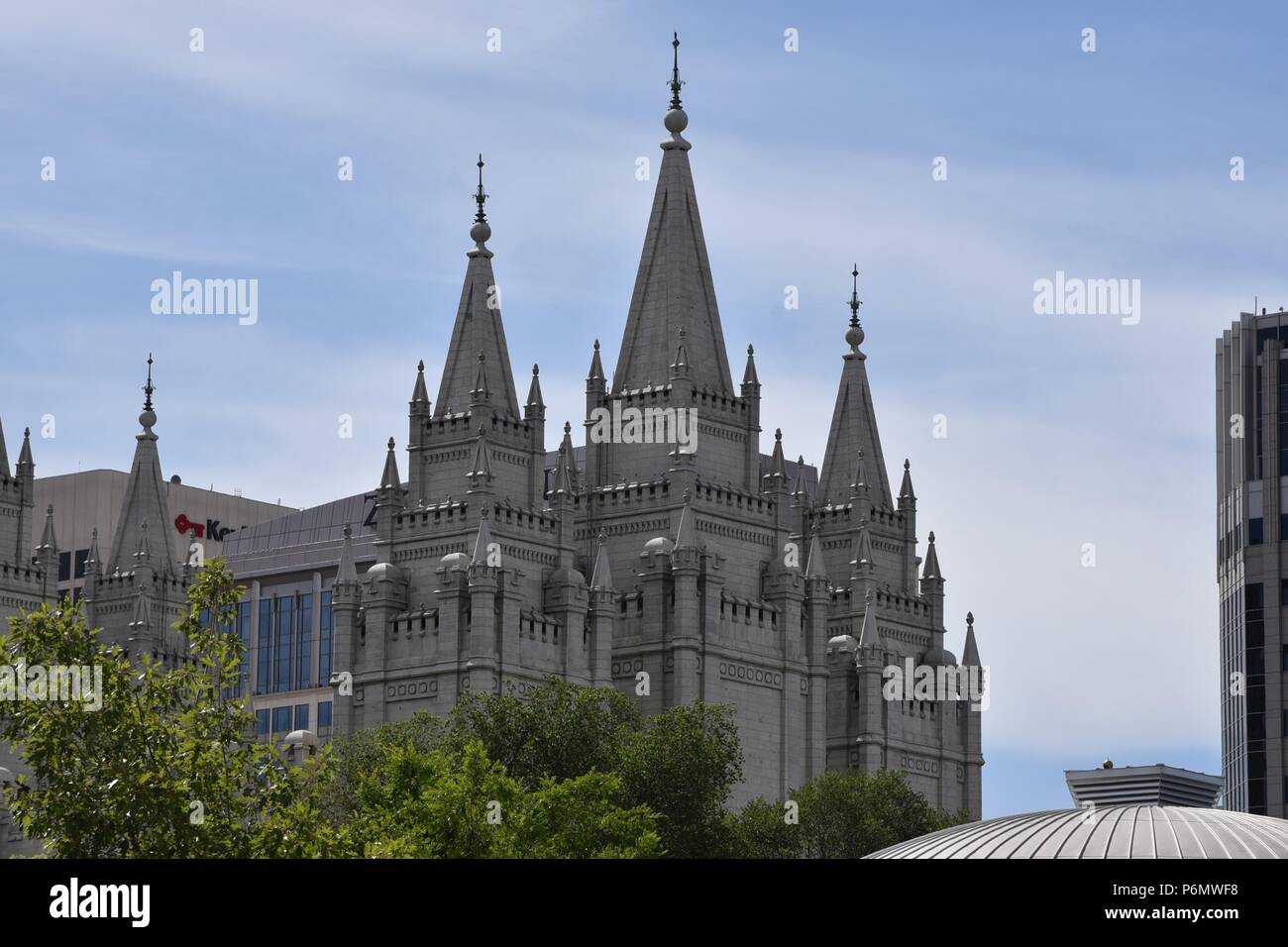 The Mormon Temple in Salt Lake City Utah dedicated in 1893 Stock Photo ...