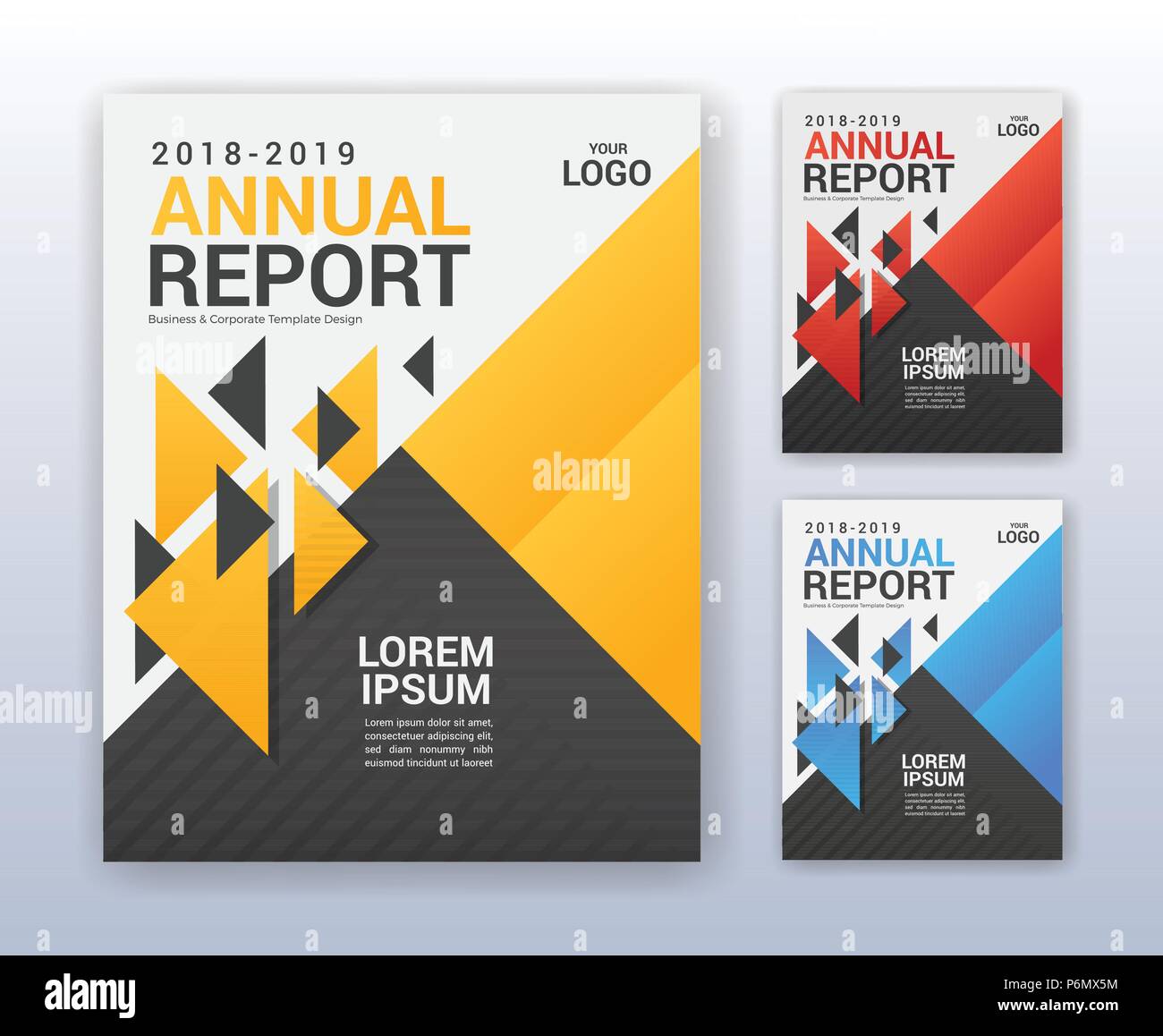 Modern business annual report template. Multipurpose flyter background ...