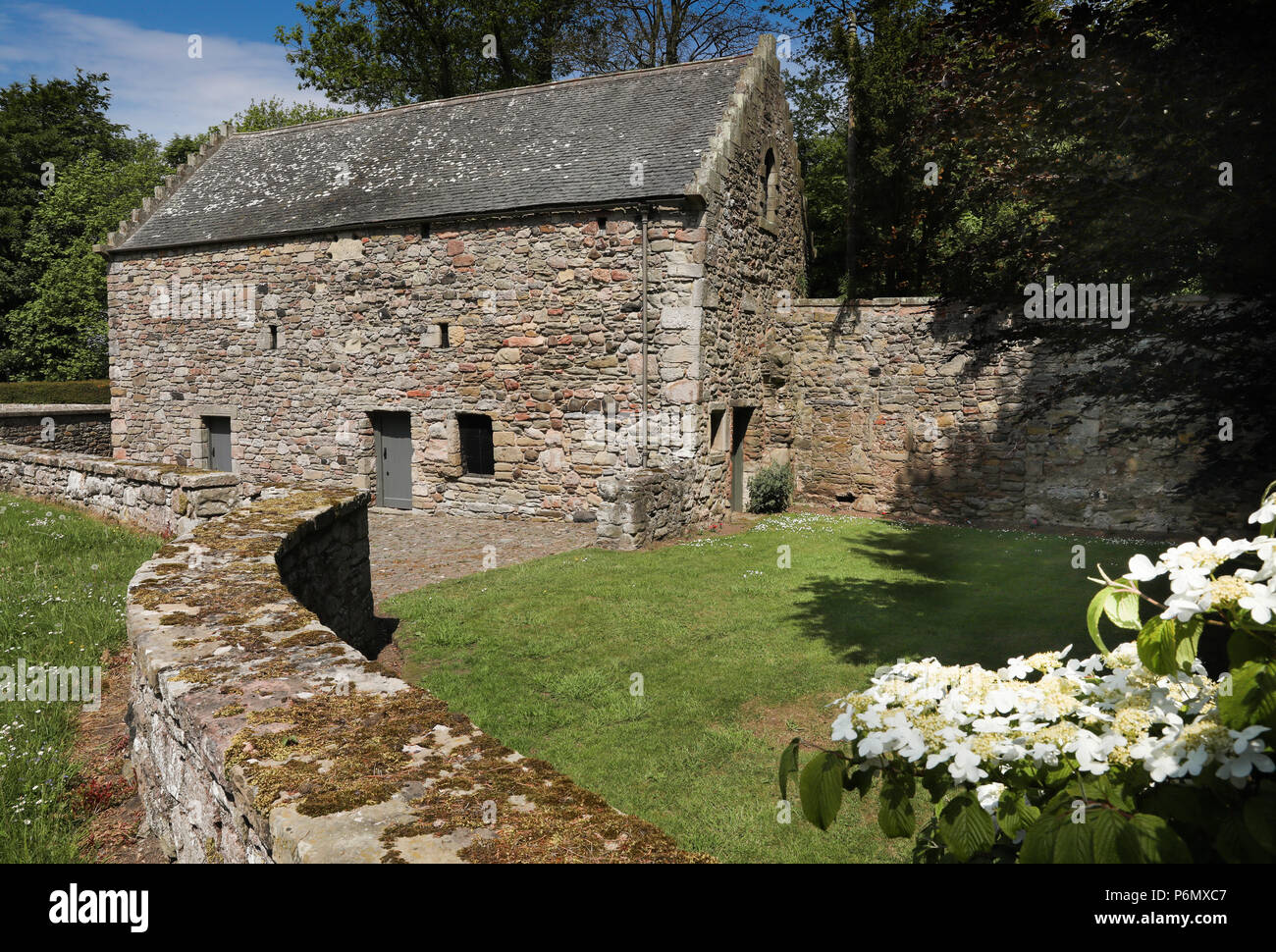 The Tithe Barn at Foulden Kirk in the Scottish Borders Stock Photo - Alamy