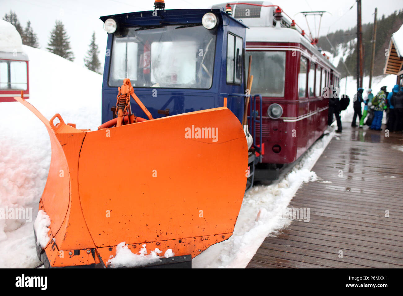 The Mont Blanc Tramway (TMB) is the highest mountain railway line in ...