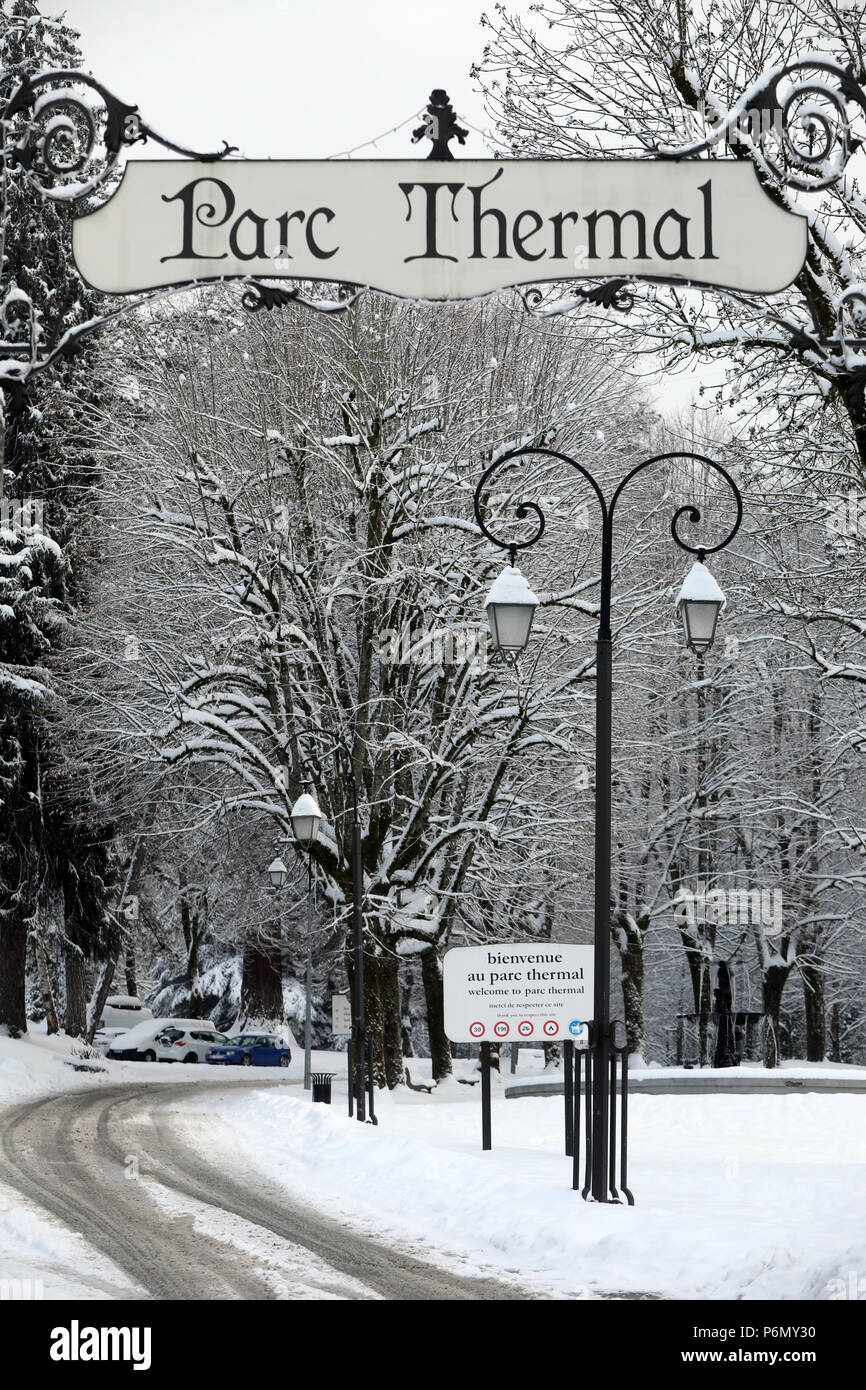 Le Fayet Parc Thermal. France Stock Photo - Alamy