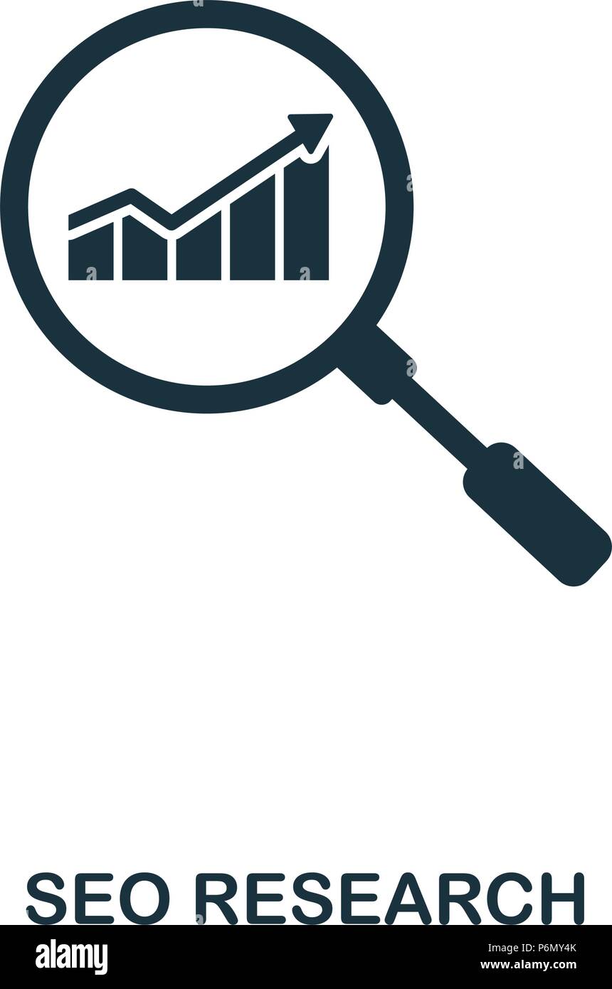 Seo Research icon. Line style icon design. UI. Illustration of seo ...