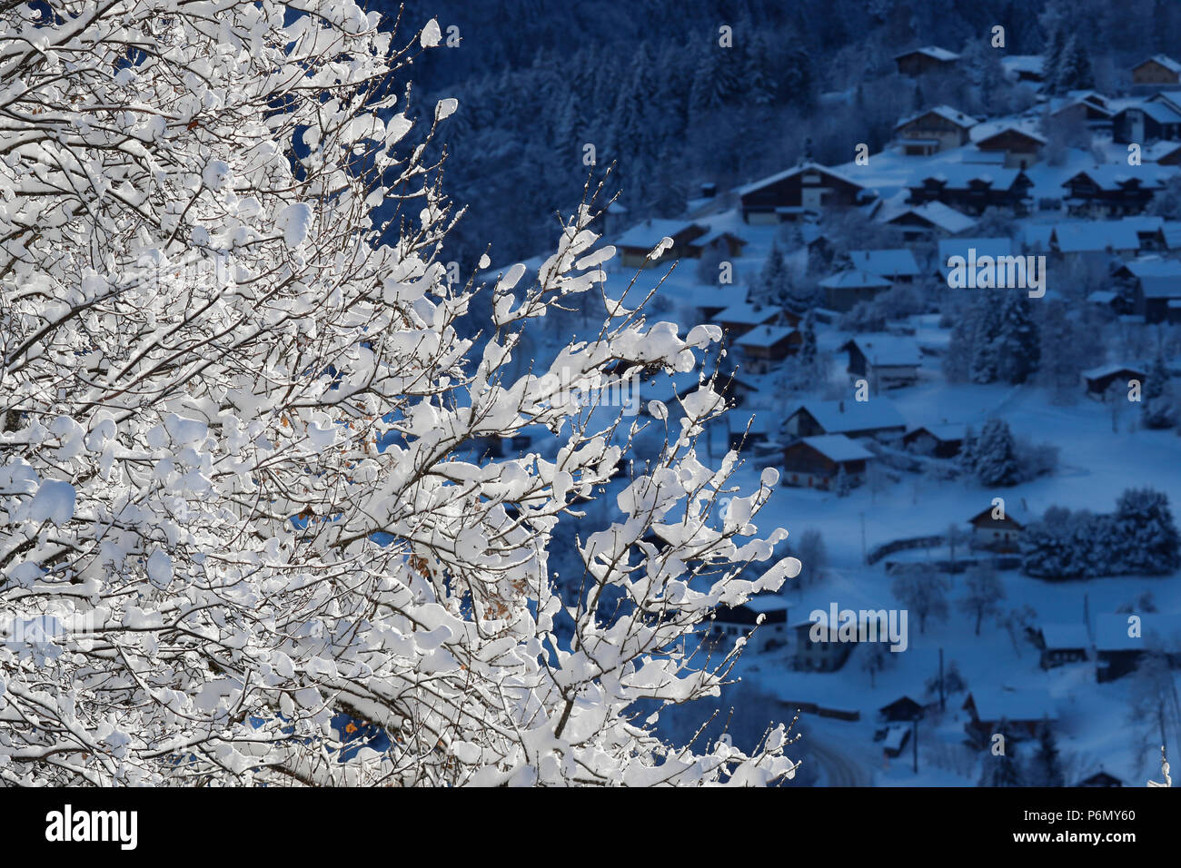 Snow covered alps winter hi-res stock photography and images - Alamy