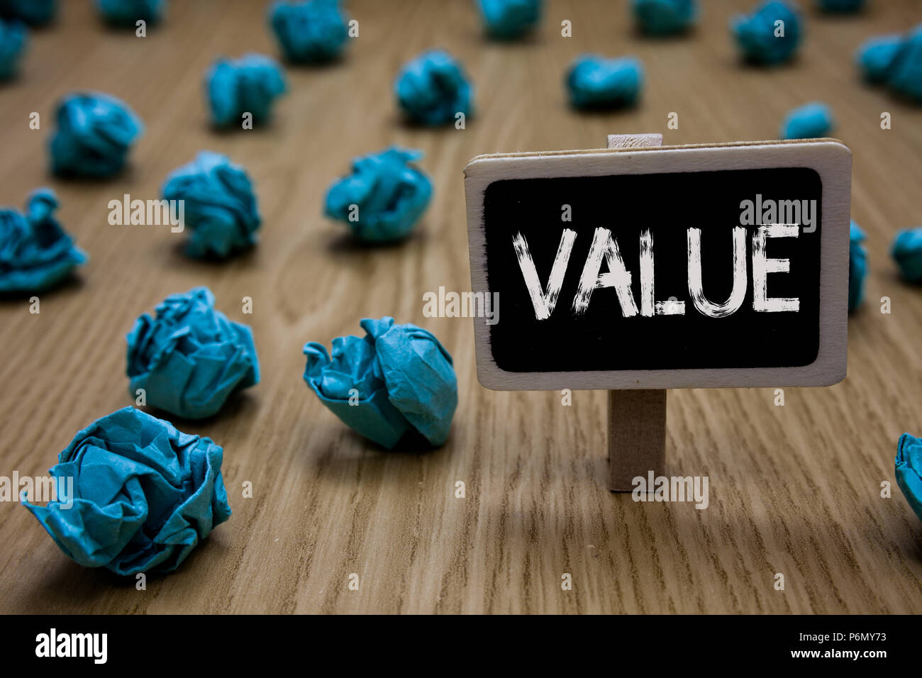 Writing note showing Value. Business photo showcasing Something or ...