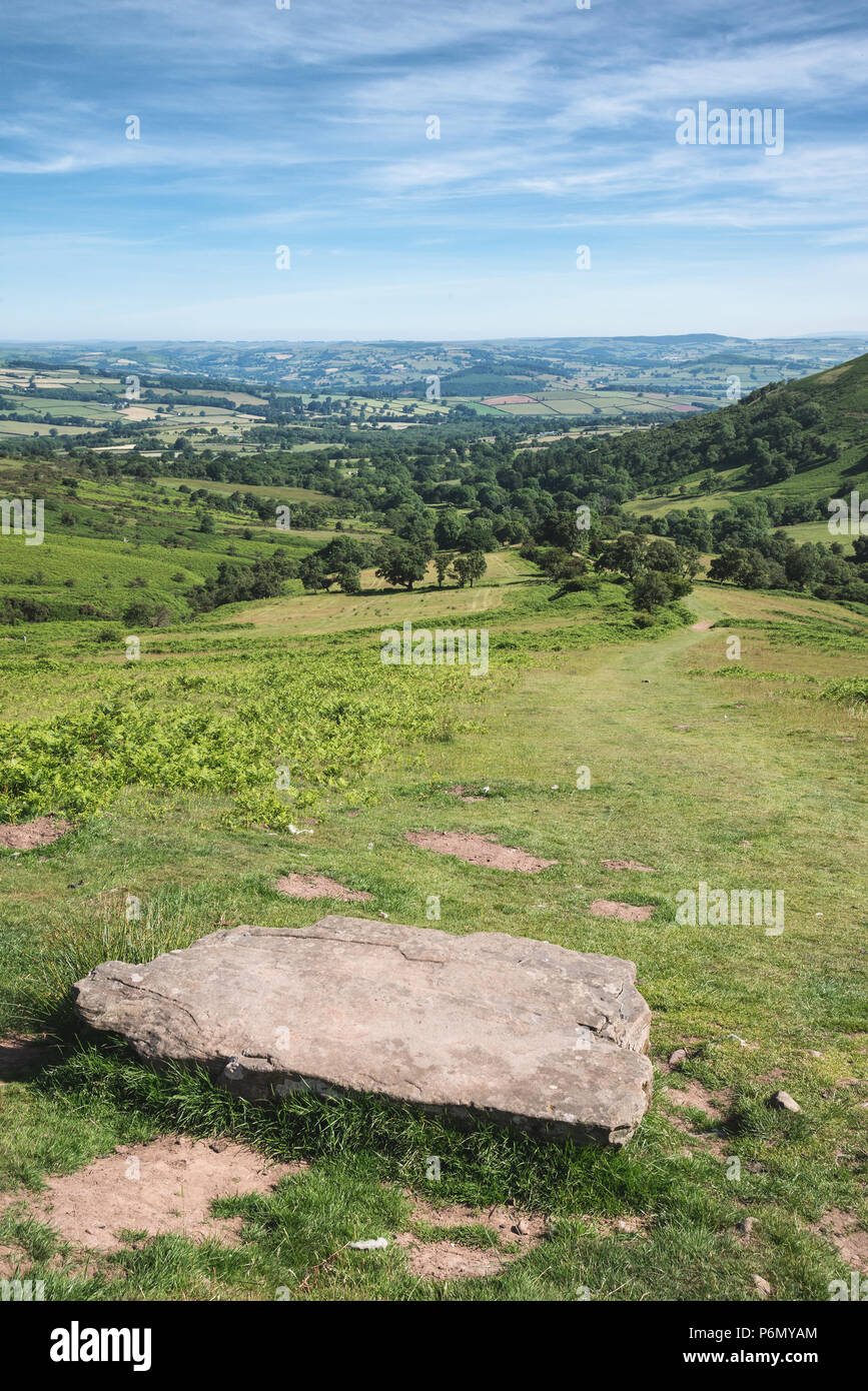 Stunning colorful Summer landscape of Brecon Beacons National Park ...