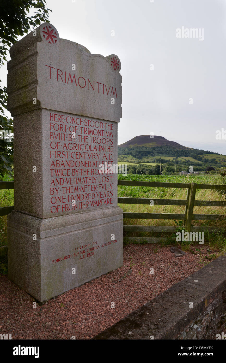 Trimontium, Roman fort near Melrose Stock Photo - Alamy