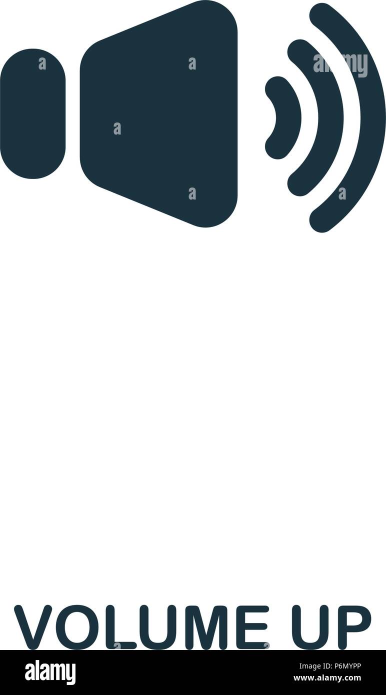 Volume Up icon. Line style icon design. UI. Illustration of volume up ...