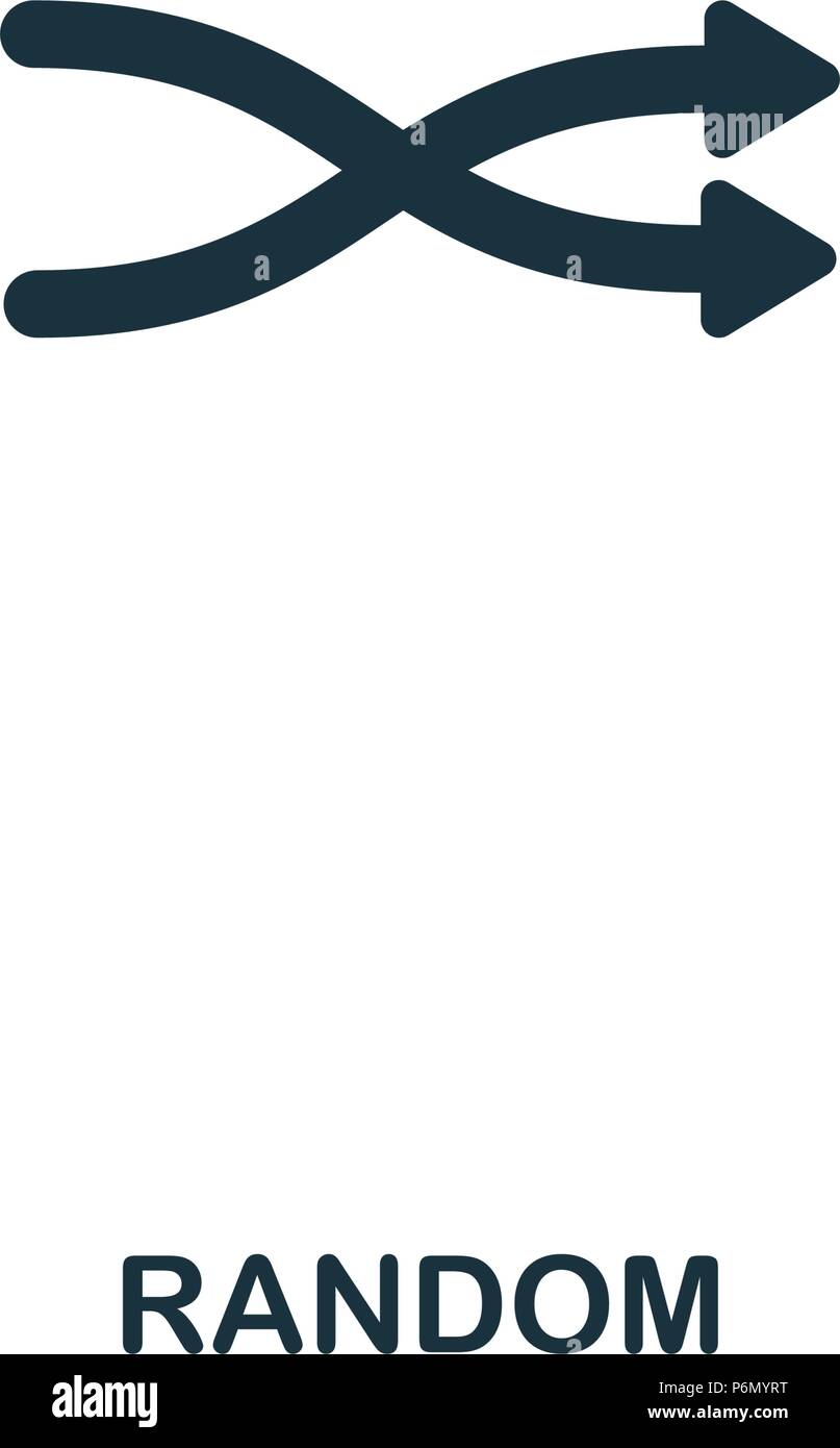 Random icon. Line style icon design. UI. Illustration of random icon ...