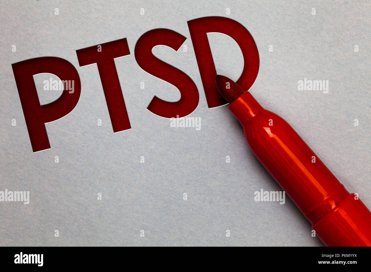 Text sign showing Ptsd. Conceptual photo Post Traumatic Stress Disorder ...