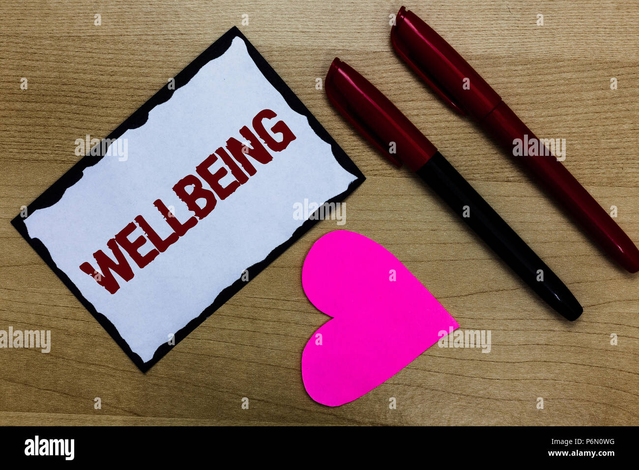 Text sign showing Wellbeing. Conceptual photo Healthy lifestyle ...