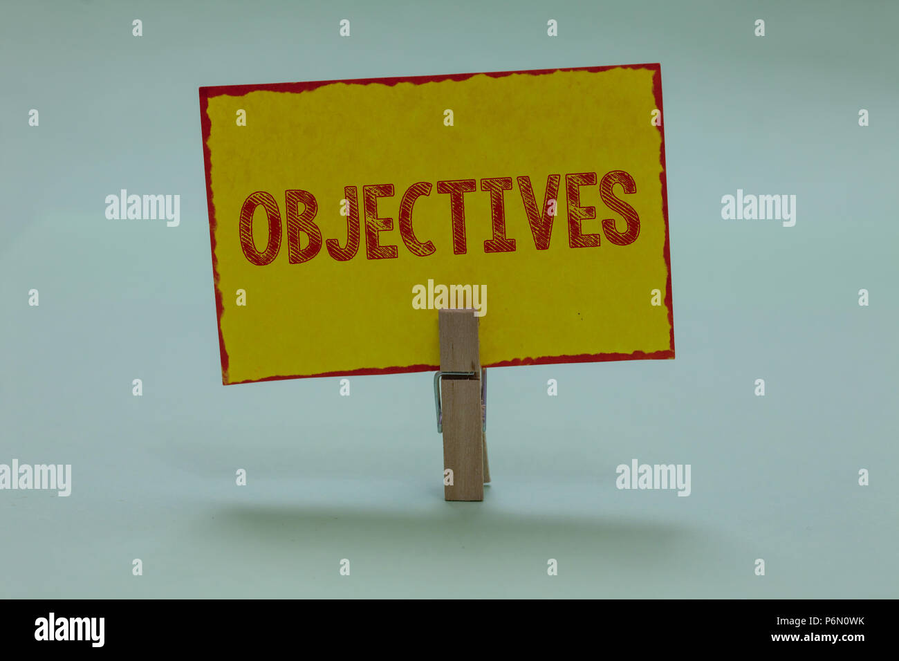 Conceptual hand writing showing Objectives. Business photo text Goals ...