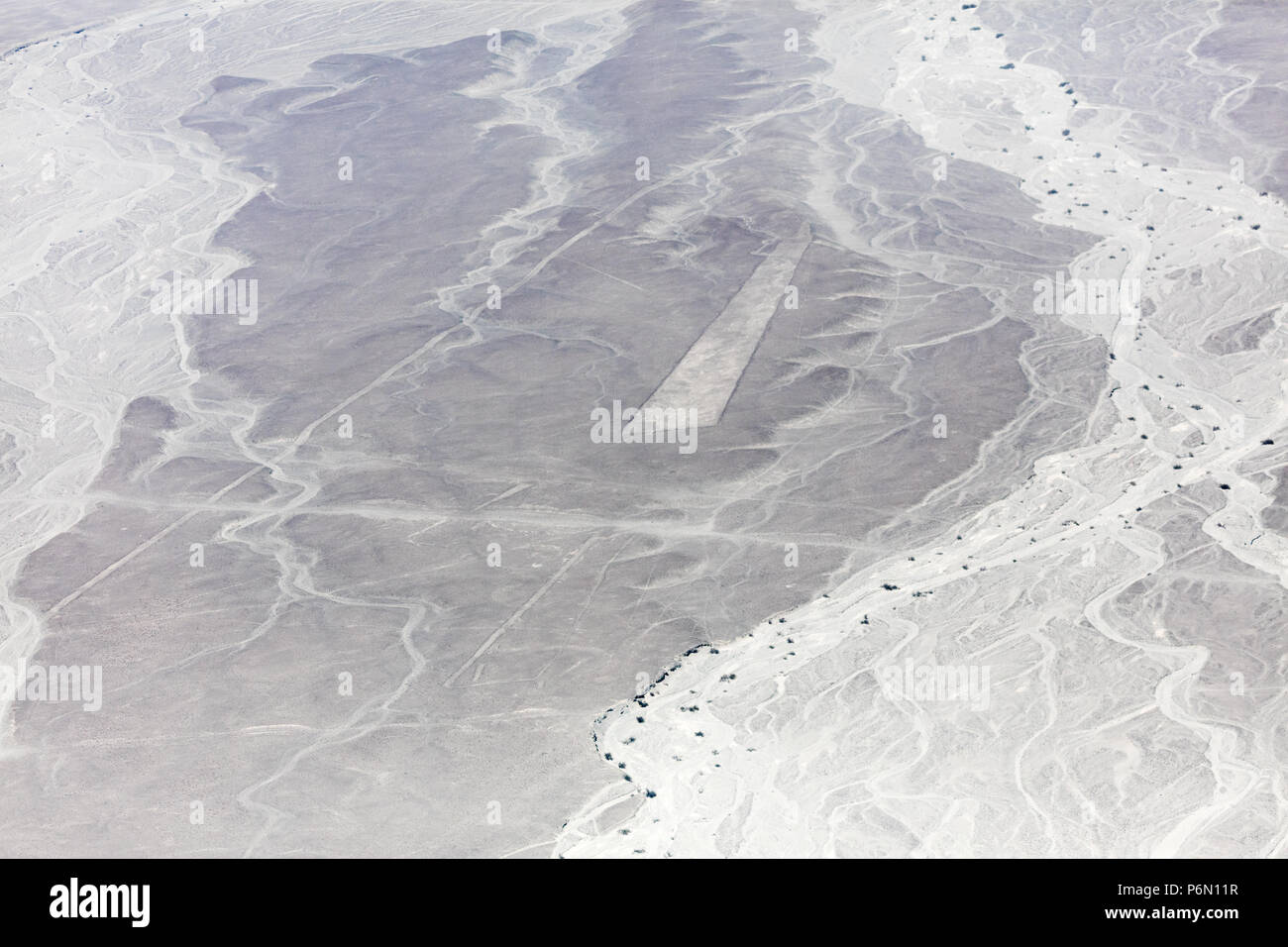 Mysterious figures Nazca desert from the aircraft Stock Photo - Alamy