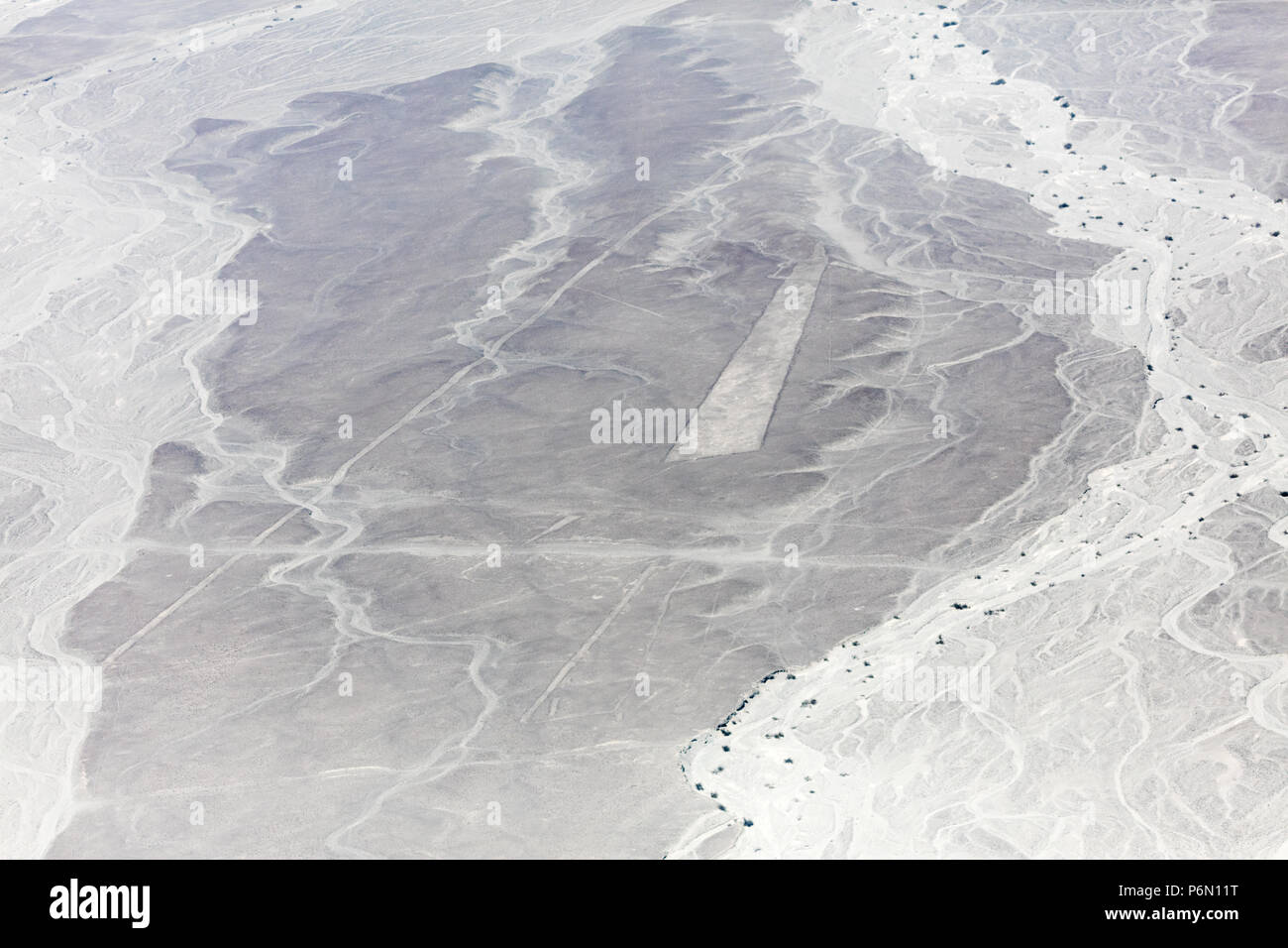 Mysterious figures Nazca desert from the aircraft Stock Photo - Alamy
