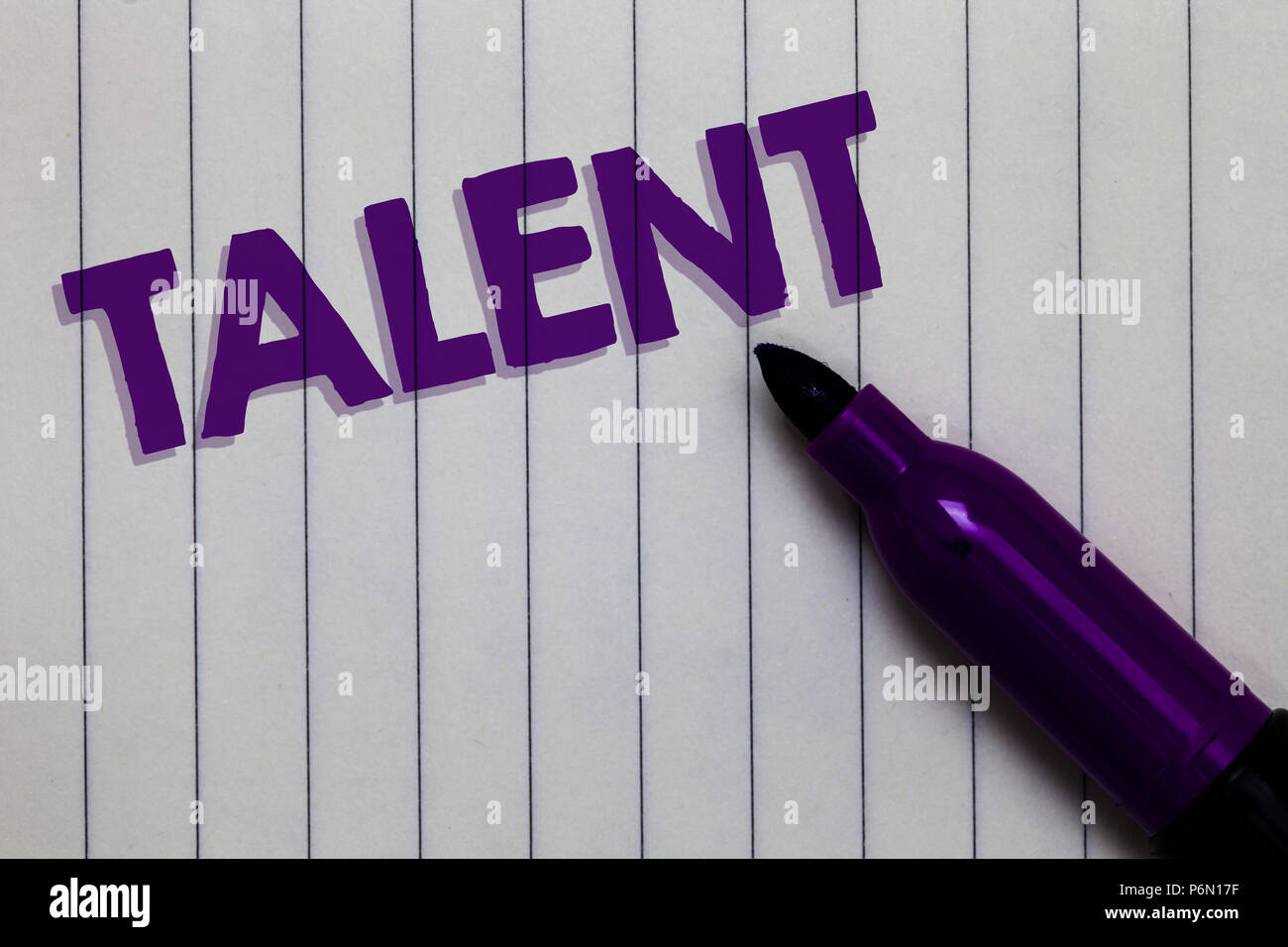 Text sign showing Talent. Conceptual photo Natural abilities of people ...
