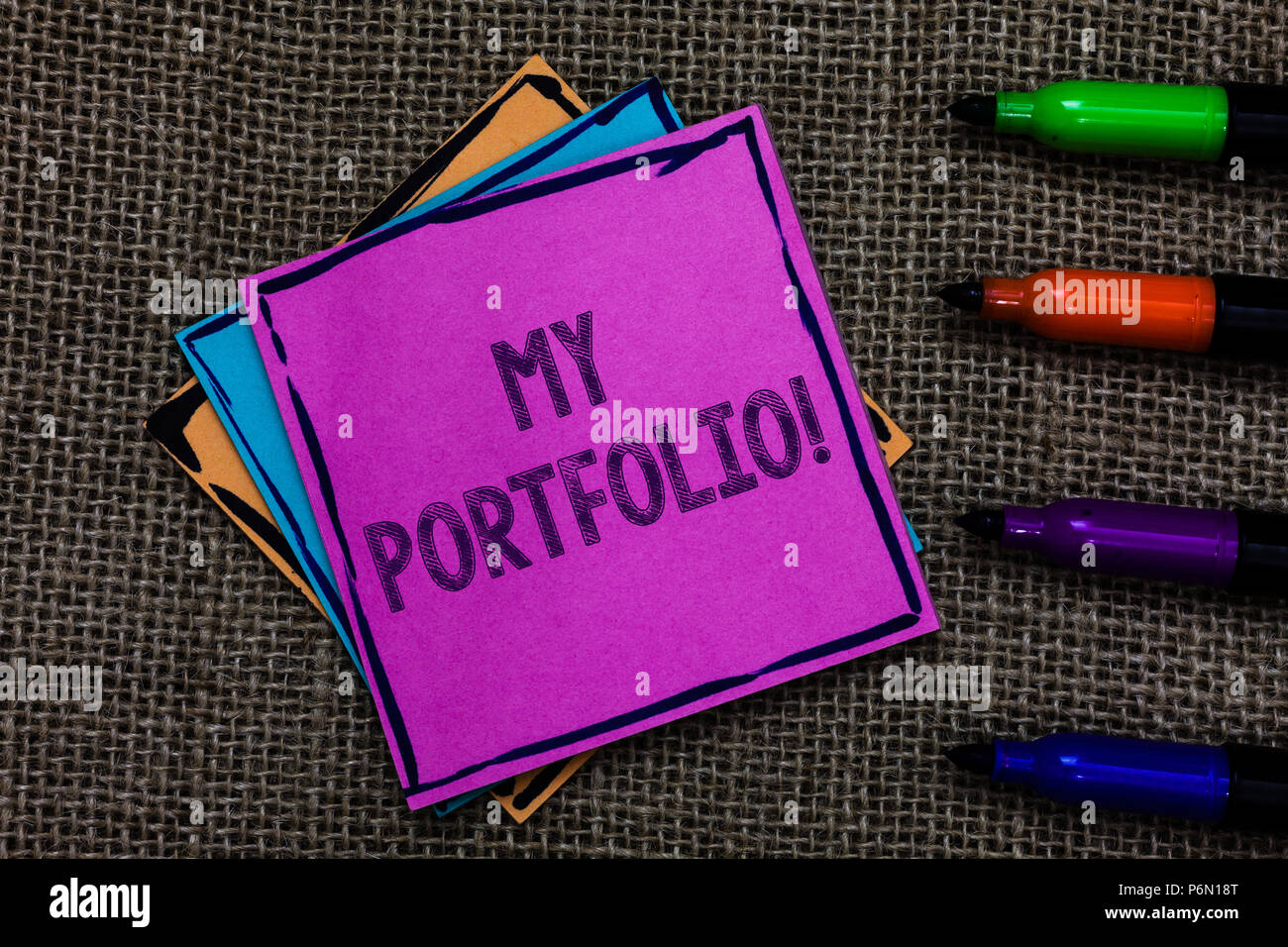 Text sign showing My Portfolio Motivational Call. Conceptual photo ...
