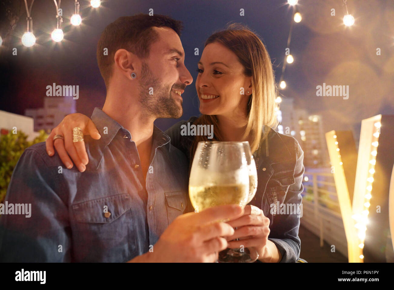 Rooftop date hi-res stock photography and images - Alamy