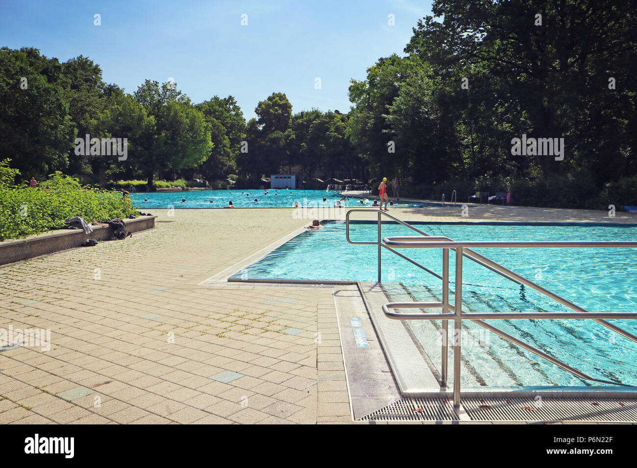 MUNICH, GERMANY -JUNE 11, 2018 Wonderful summer weather and leisure ...