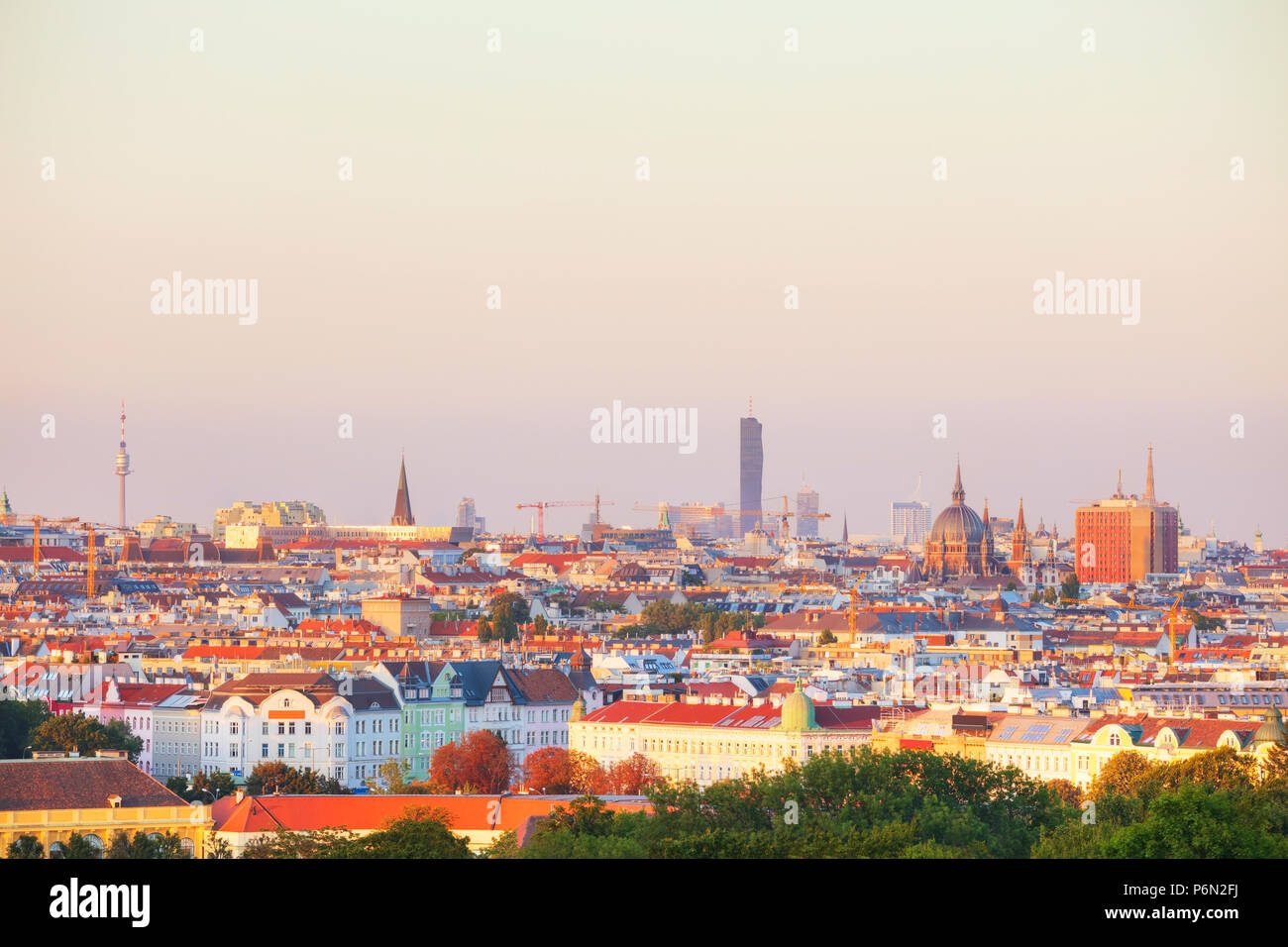 Aerial view in the evening hi-res stock photography and images - Alamy