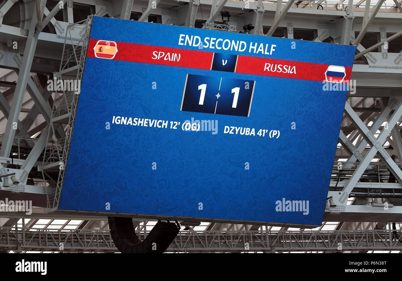 Fifa world cup extra time board hi-res stock photography and images - Alamy