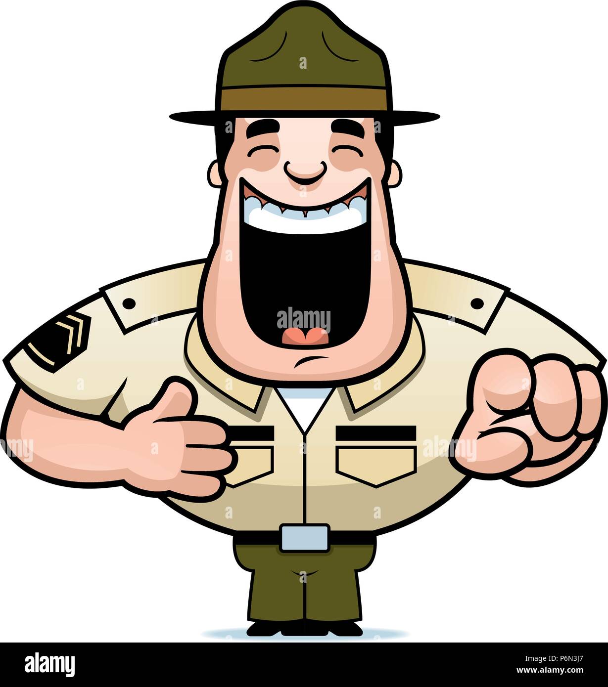 Female Drill Instructor Cartoon