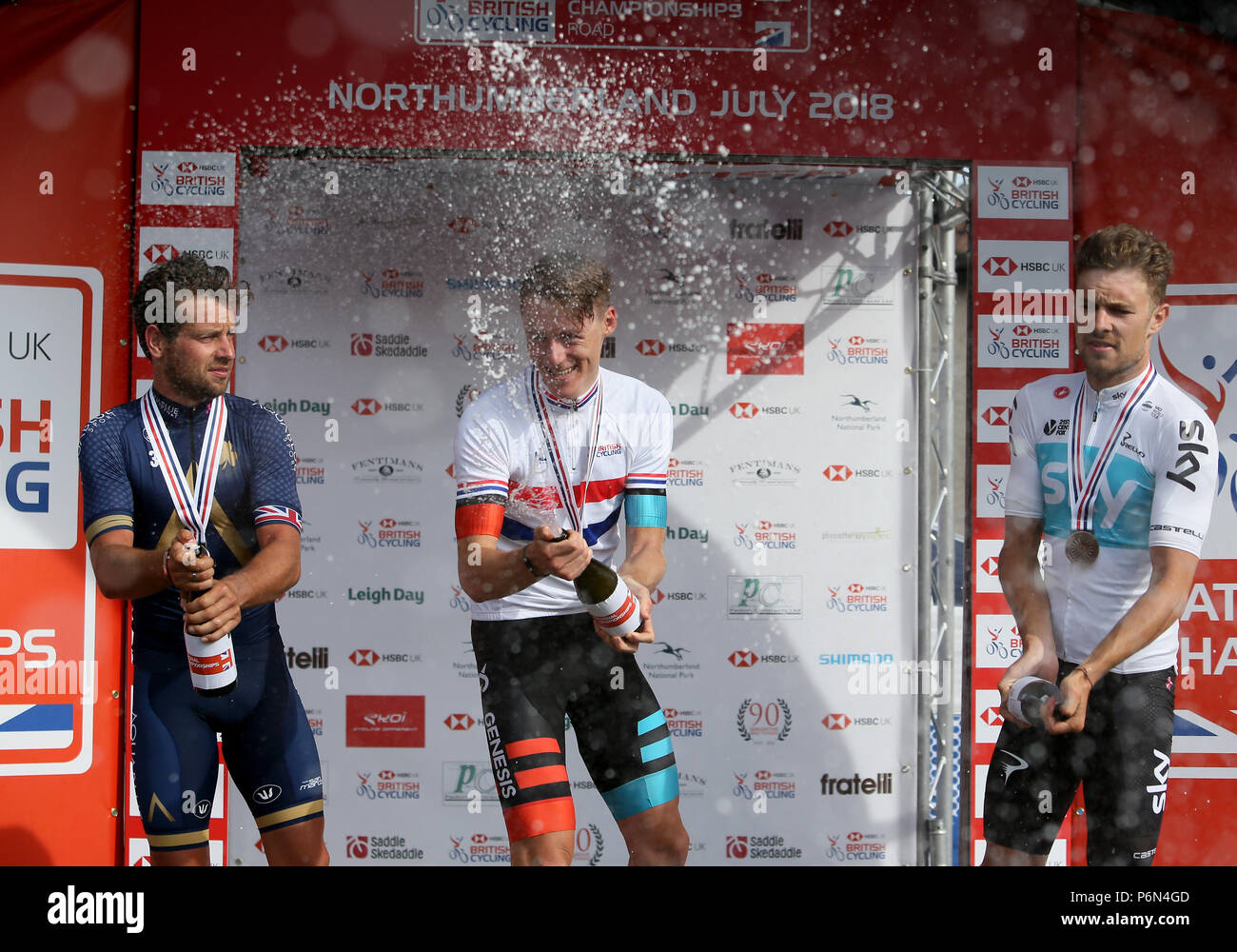 Aqua Blue Sport's Adam Blythe (left), Madison Genesis' Connor Swift ...