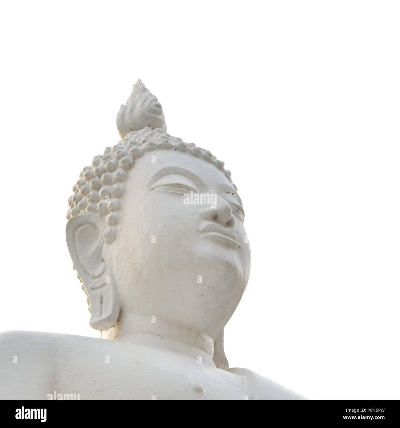 White Buddha statue Stock Photo - Alamy