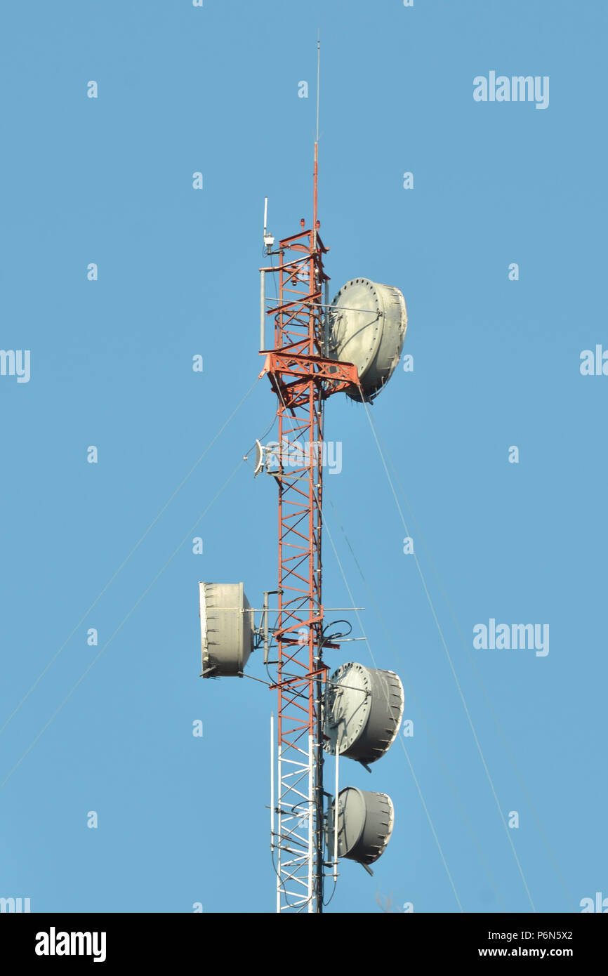 Mobile phone communication antenna tower Stock Photo - Alamy