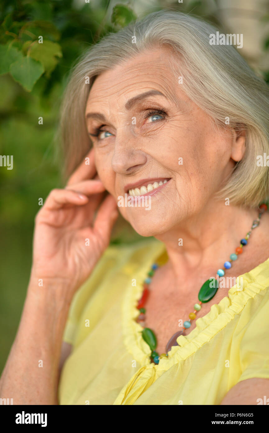 beautiful senior woman Stock Photo - Alamy