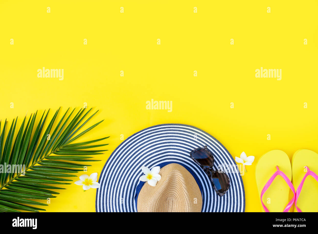 Summer flat lay scenery Stock Photo - Alamy