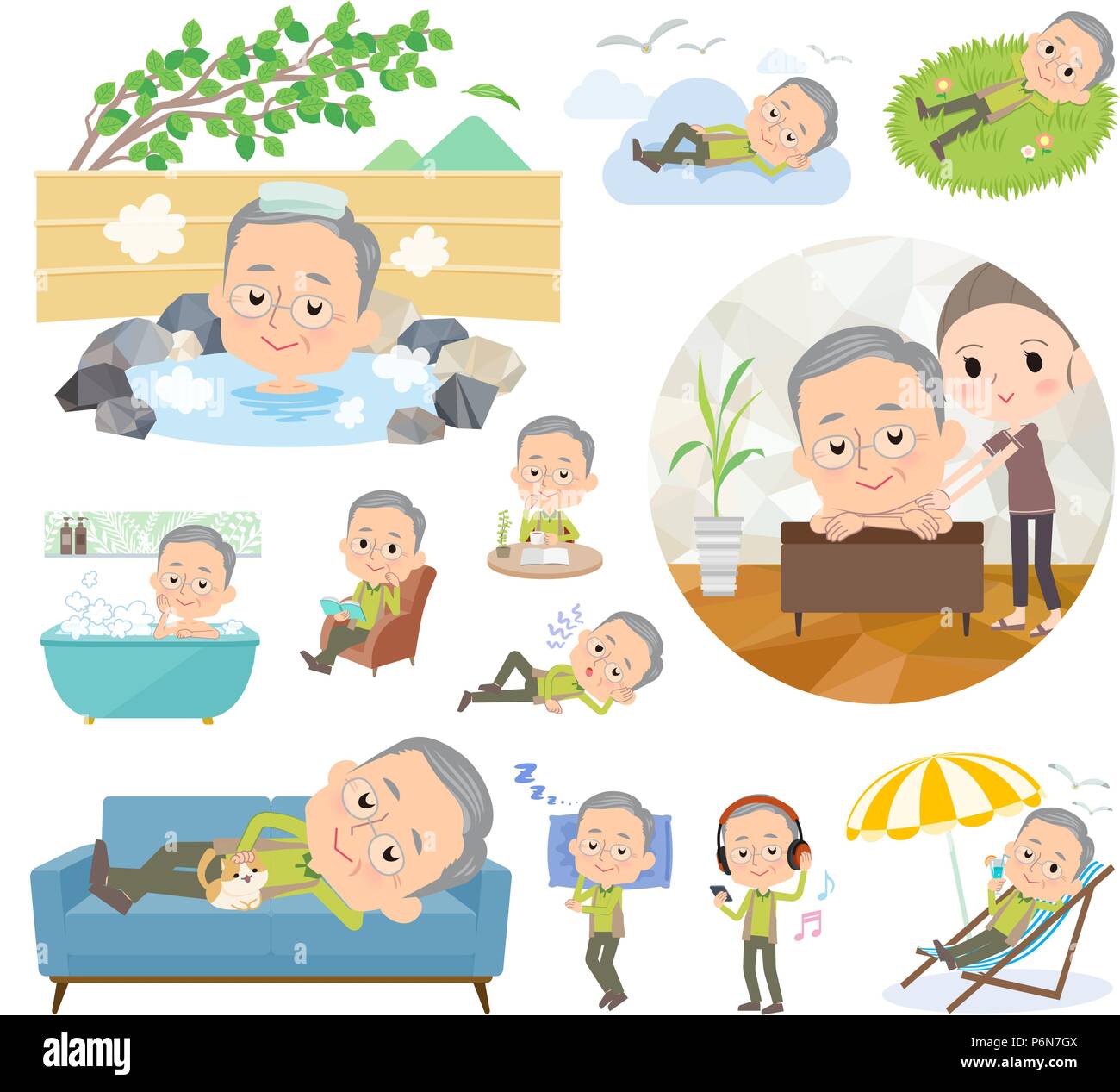 Salon familiar Stock Vector Images - Alamy