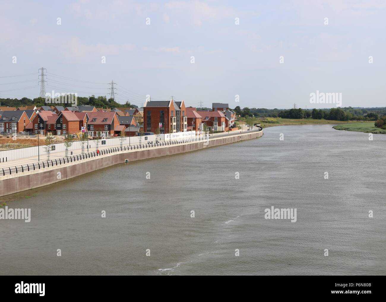 River Medway through villages , Kent Stock Photo - Alamy