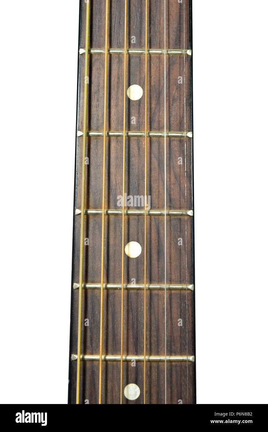 Guitar on white background Stock Photo - Alamy