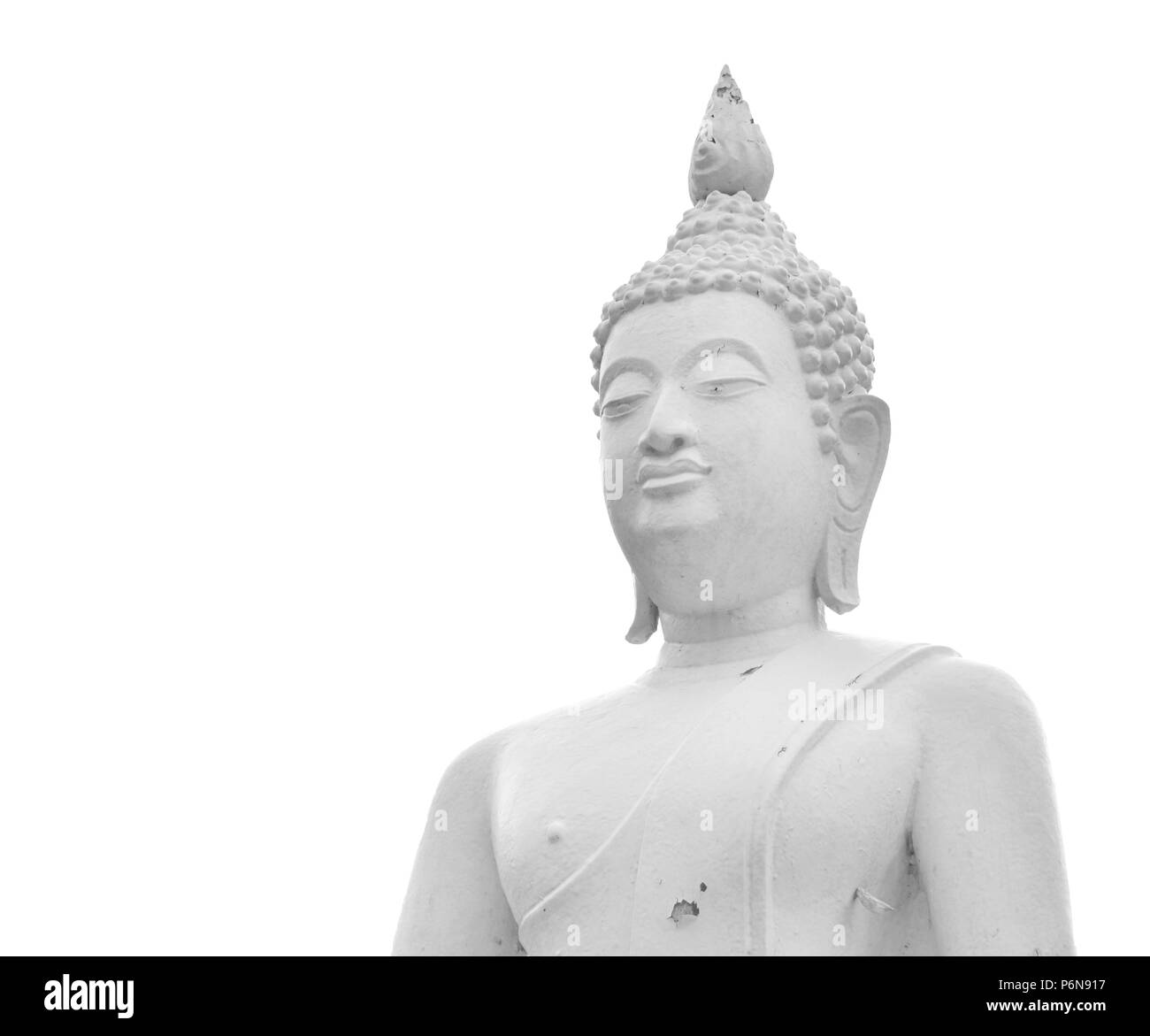 White Buddha statue Stock Photo - Alamy
