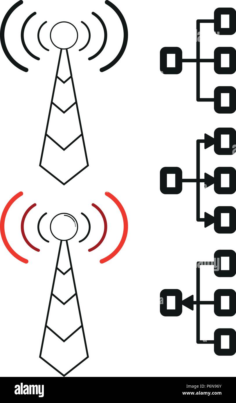 Icon set - Connections - Vector Stock Vector Image & Art - Alamy