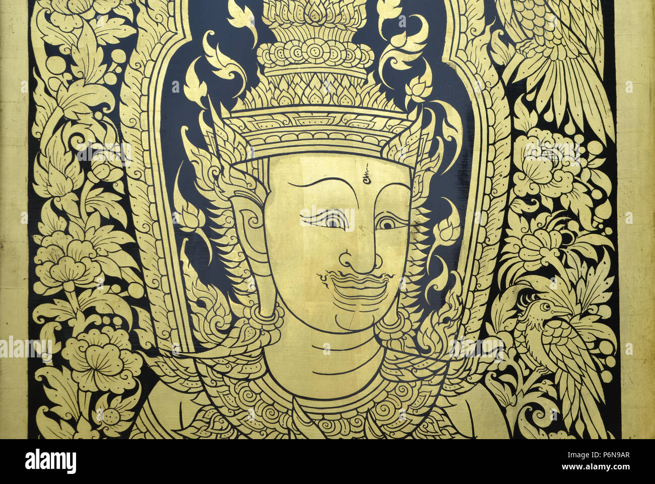Thai silk painting hi-res stock photography and images - Alamy