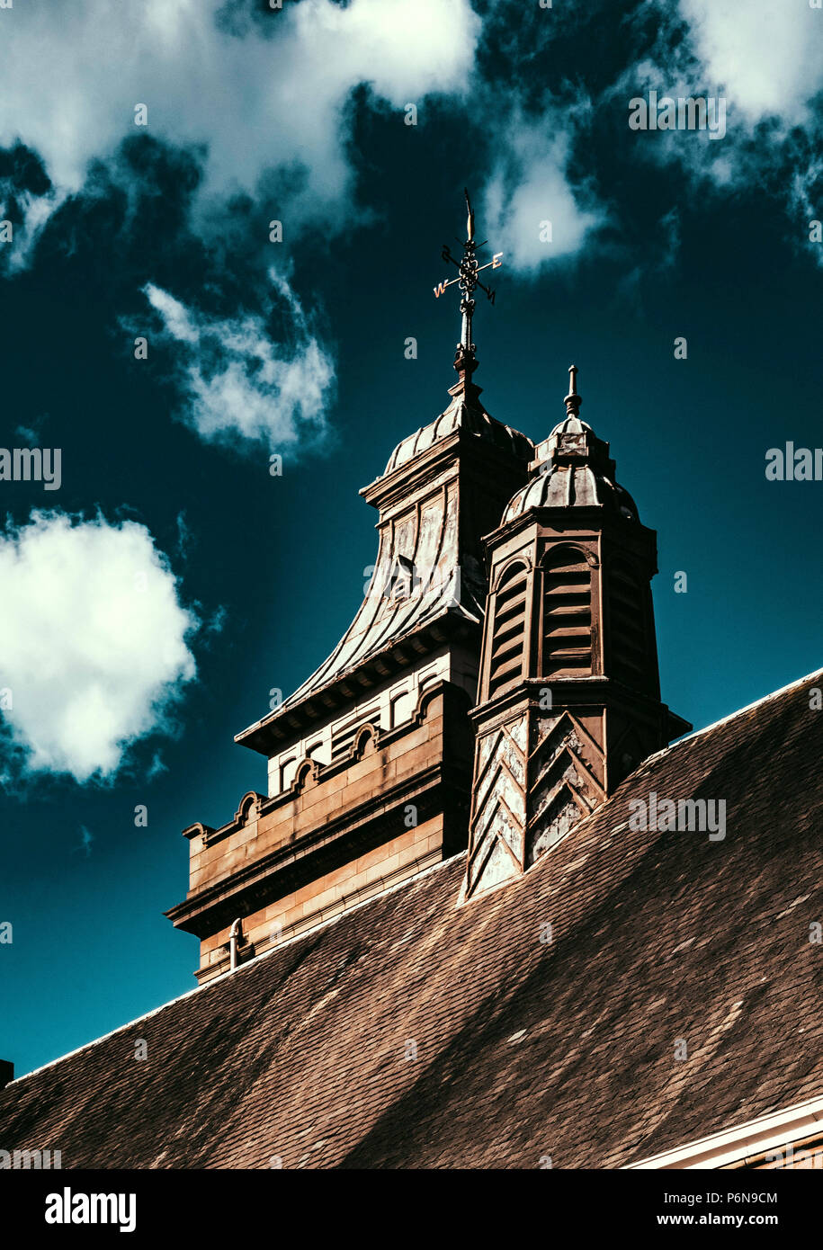 Clock Tower of Pollokshaws Burgh Hall, Pollokshaws Glasgow Stock Photo ...