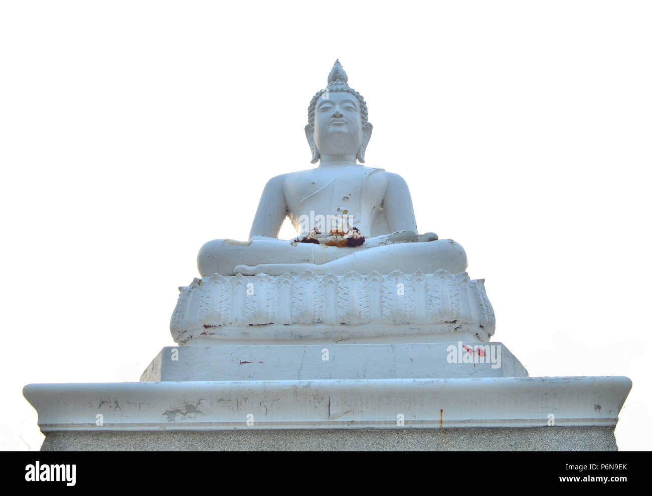 White Buddha statue Stock Photo - Alamy