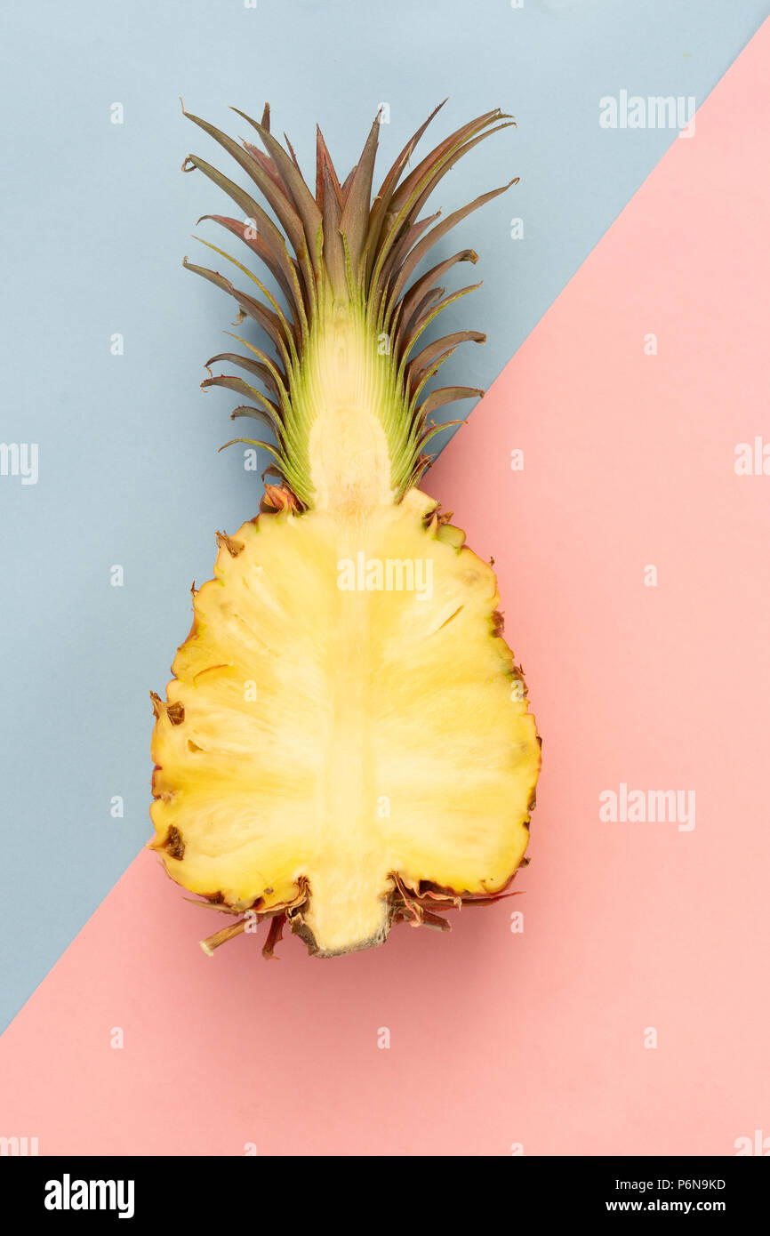 pineapple fruit, minimal style Stock Photo - Alamy