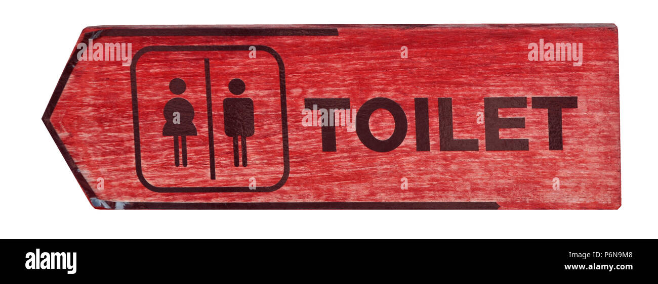 Sign on lavatory door Cut Out Stock Images & Pictures - Alamy