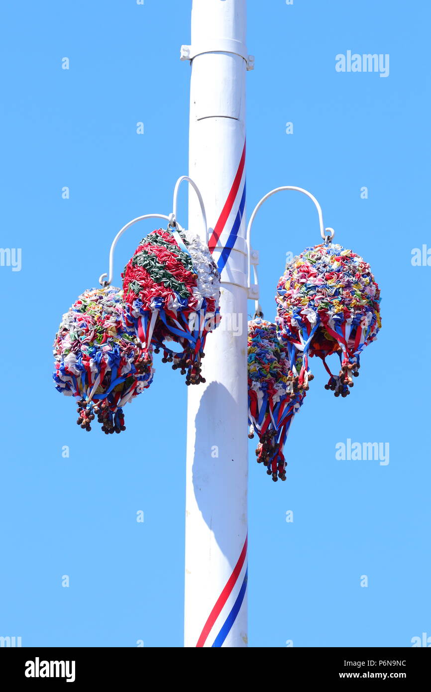 The Maypole in Barwick in Elmet, West Yorkshire Stock Photo - Alamy