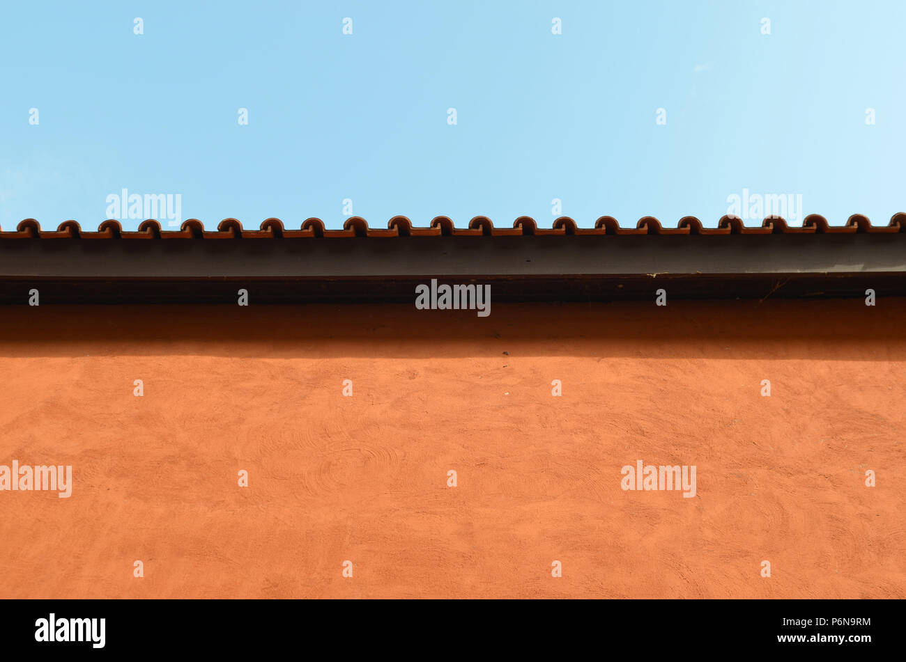 italian style wall in vintage color Stock Photo - Alamy