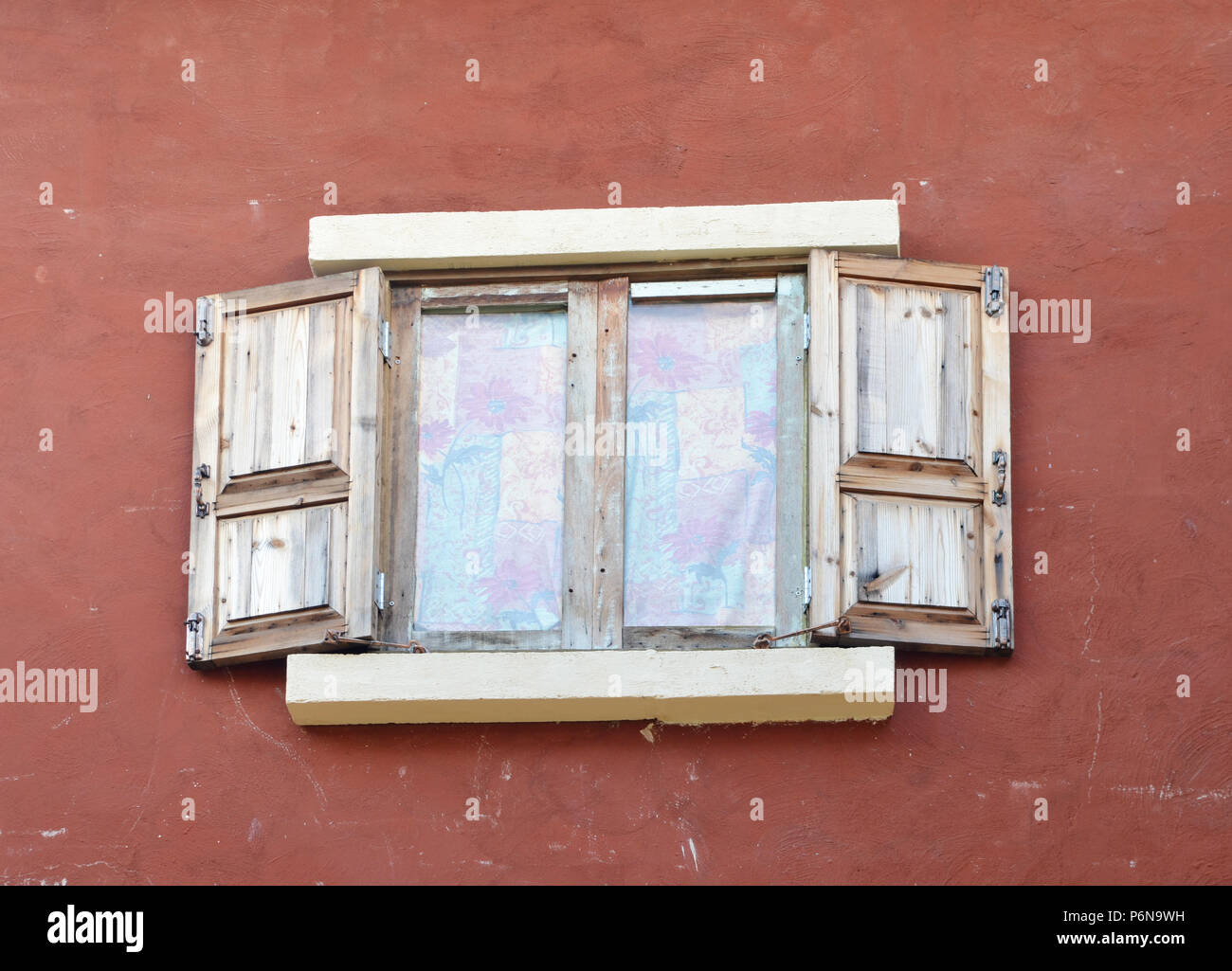beautiful old window in italian style Stock Photo - Alamy